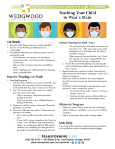 Teaching Your Child to Wear a Mask - Wedgwood
